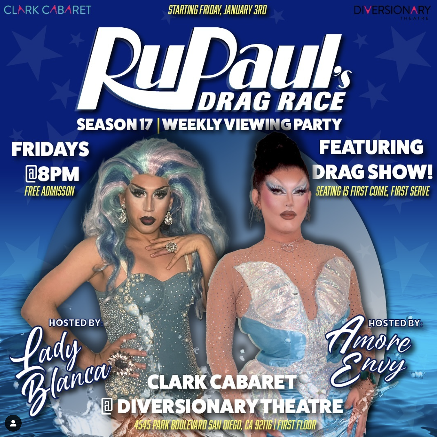 RuPaul's Drag Race S17 Watch Party Hosted by Amore Envy & Lady Blanca ...